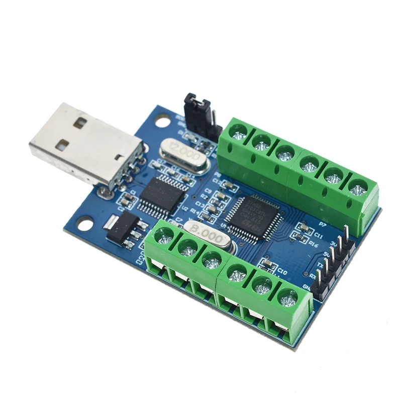USB Interface 10 Channel 12Bit AD Sampling Data Acquisition STM32 UART Communication ADC Module ...