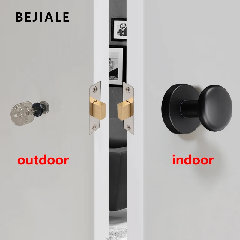 Invisible-Door-Lock-Single-sided-Lock-With-Keyhole-Room-Indoor-Round ...
