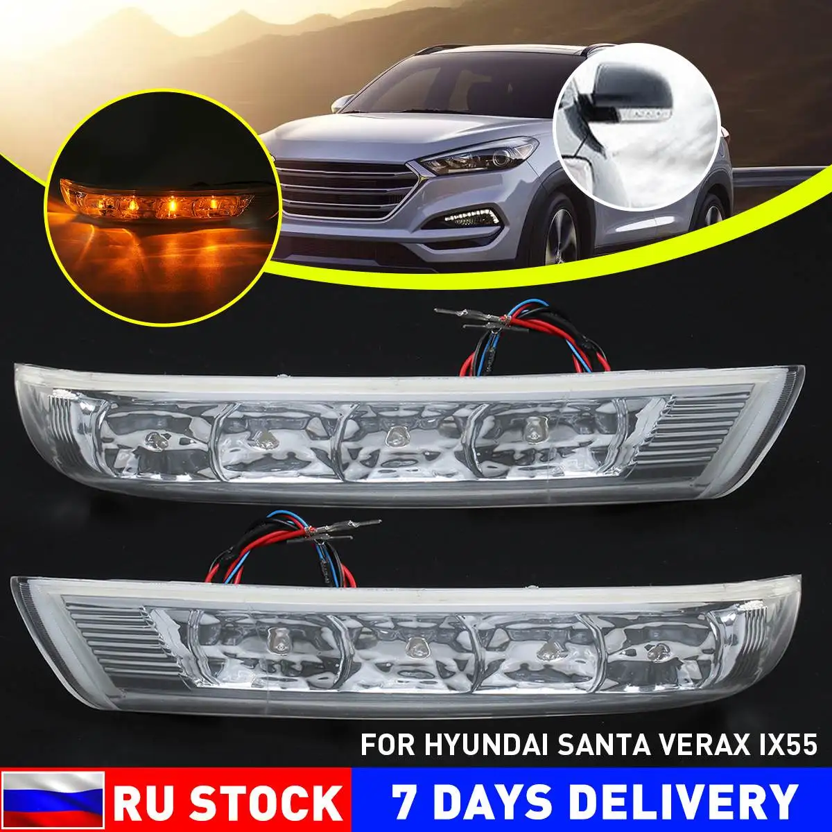 LED-Rearview-Mirror-Repeater-Turn-Signal-Light-Blinker-Indicator ...