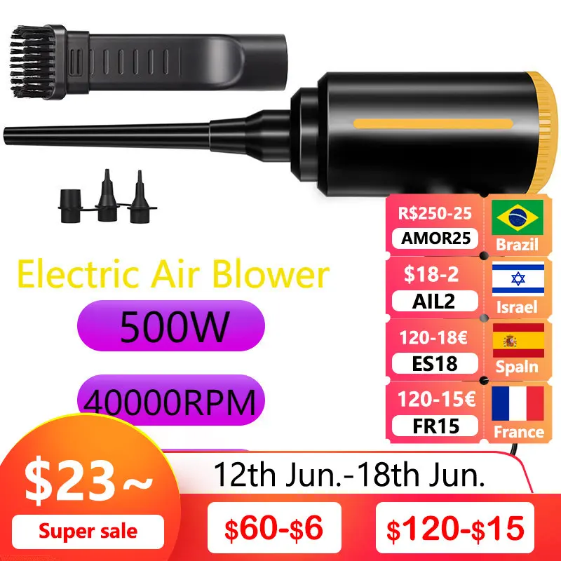Electric Air Blower Computer Cleaner | Electric Compressed Air Duster ...