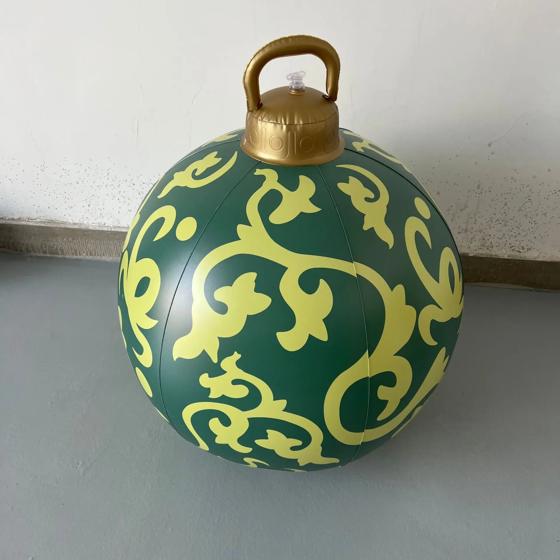 Bola inflable navideña para exteriores de 2024, 60 cm, decorada, hecha ...