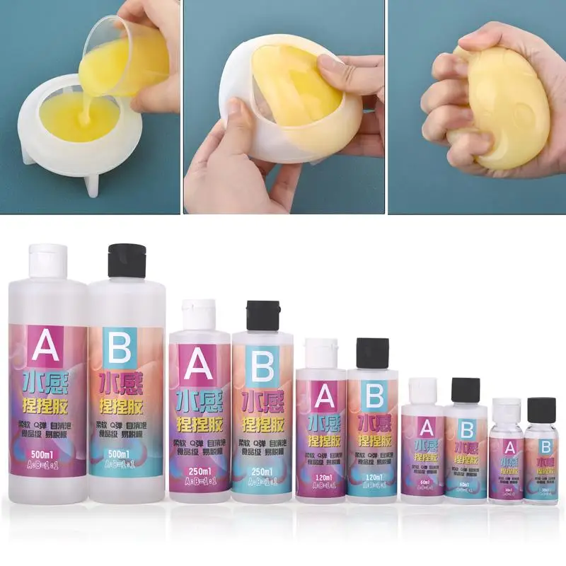 1-1-AB-Epoxy-Resin-Glue-Squishy-Gel-Water-Feeling-Soft-Liquid-Silicone ...
