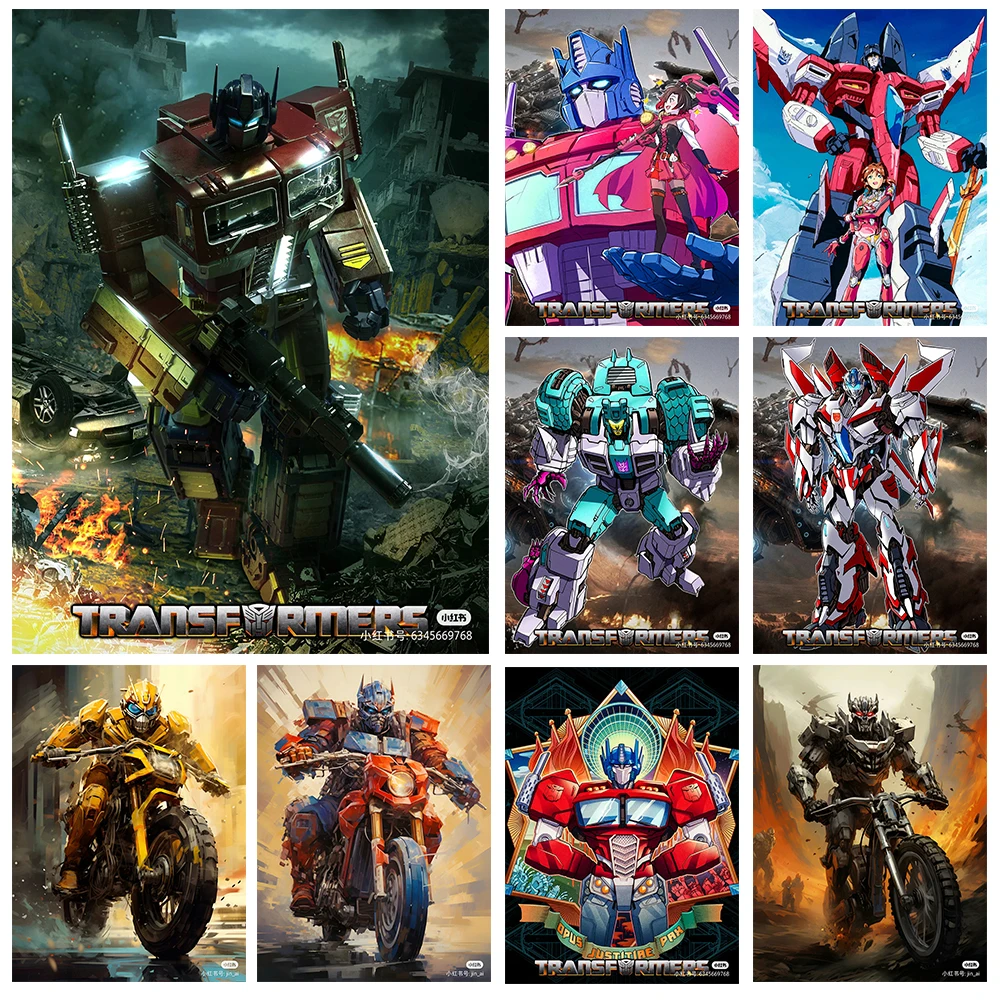 5D-DIY-Transformers-Diamond-Painting-Kit-Robot-Cross-Embroidery ...