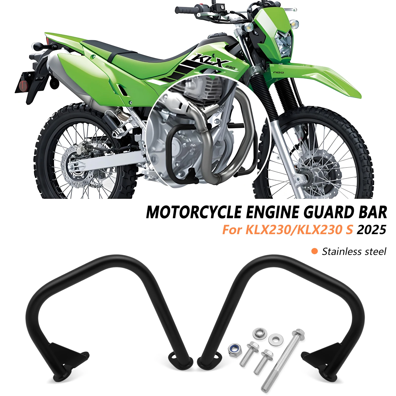 For Motorcycle Accessories Anti-fall Protection Bar Bumper Lower Engine ...