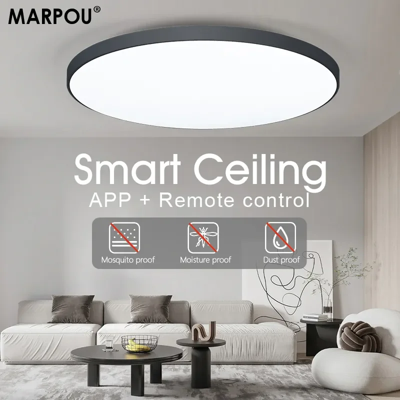 MARPOU-Led-Ceiling-Lamp-36W-50W-Smart-Modern-Ceiling-Lamps-with-Remote-Control-Dimmable-110V ...