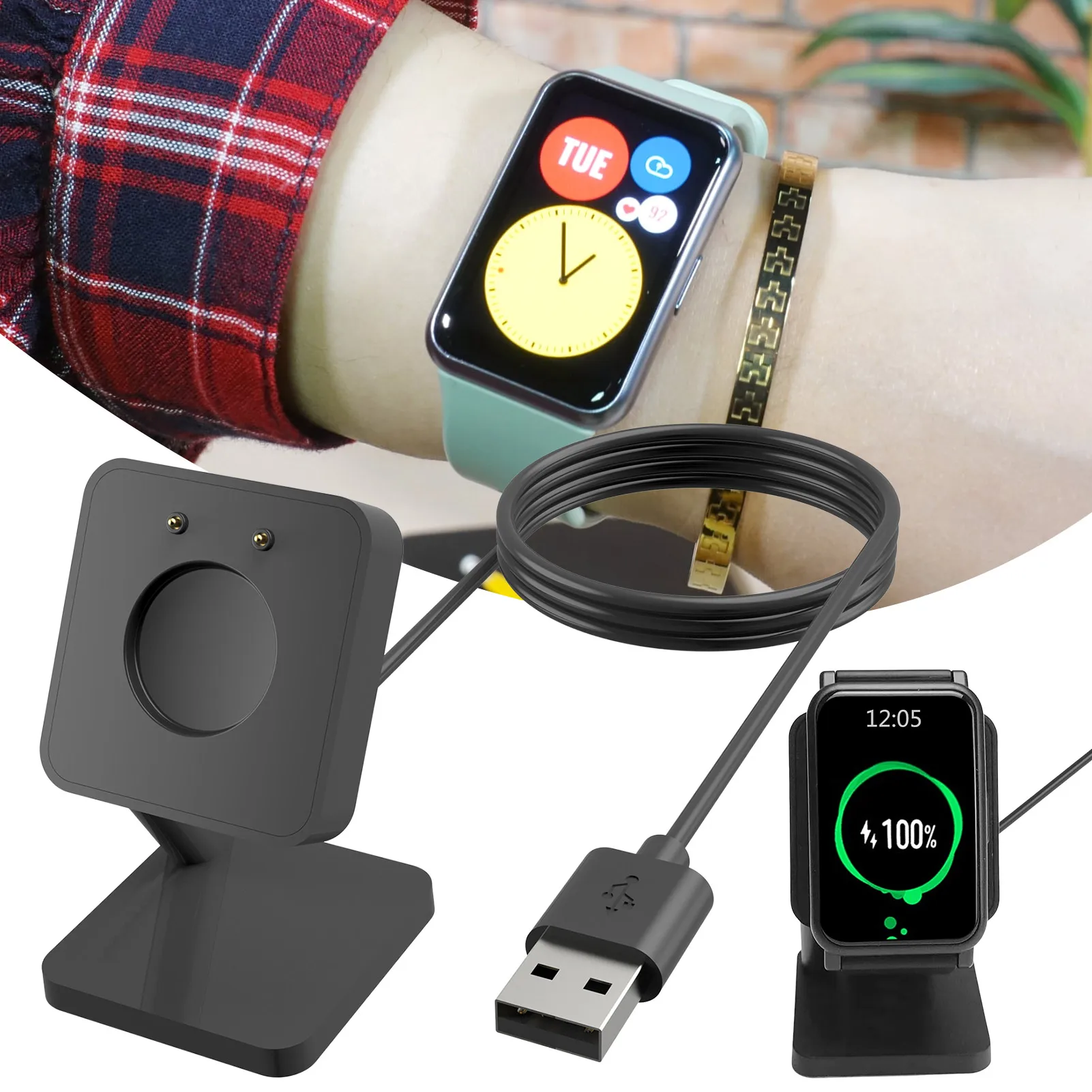 For-Huawei-Watch-Fit-Charger-Magnetic-Adapter-USB-Charging-Cable-Cords ...