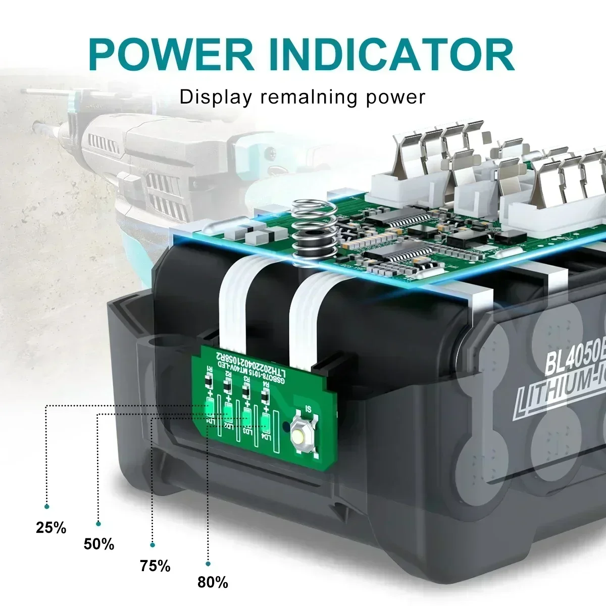 For Makita 40V Battery 6.0Ah Li-ion Battery For XGT 40V BL4025 BL4040 ...
