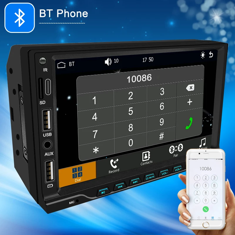 Jogador-multim-dia-do-carro-com-tela-de-toque-HD-Autoradio-Autoradio ...