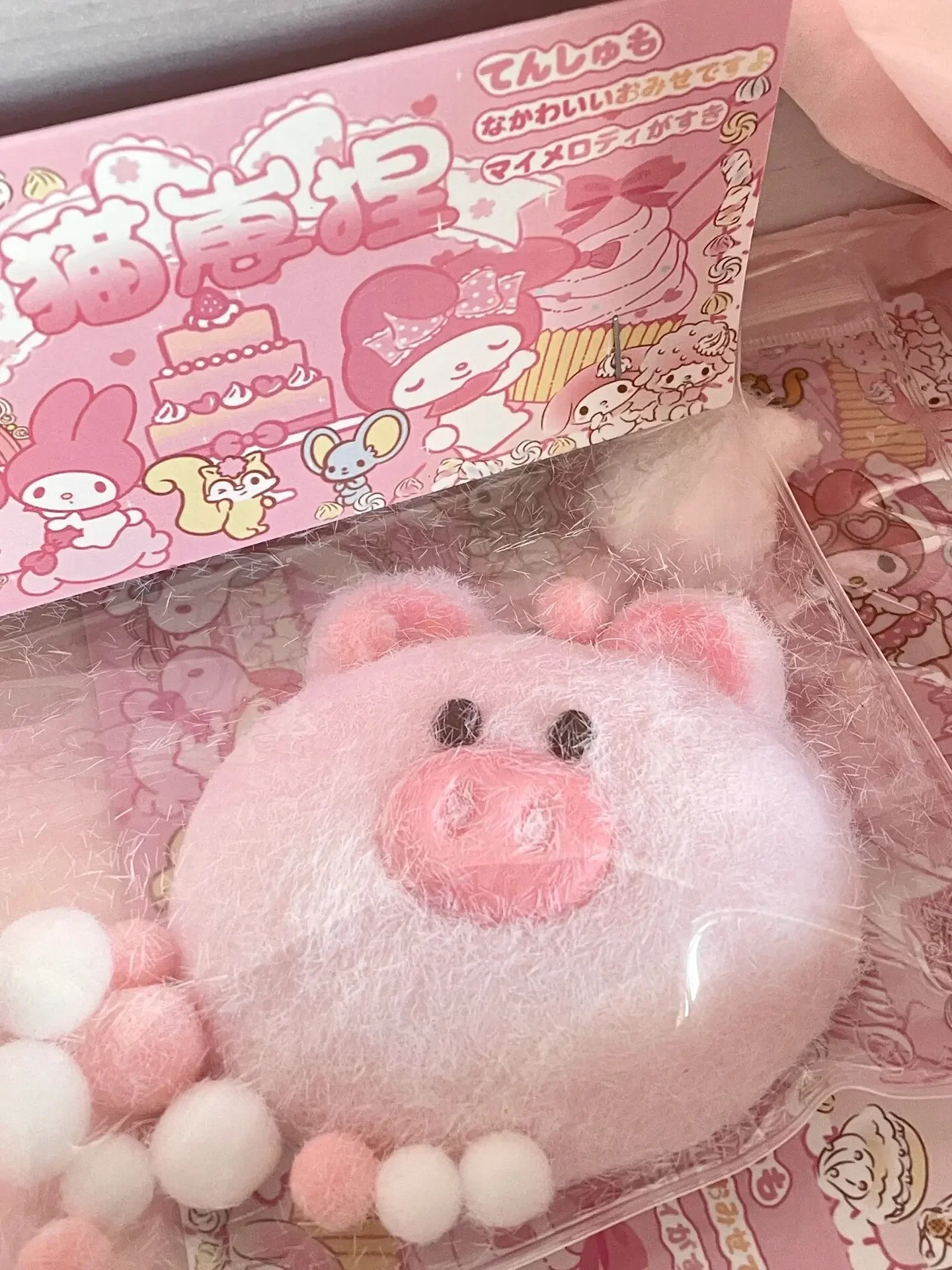Taba-Squishy-Toy-Mochi-Toy-Pink-Piggy-Pig-Cute-Fuzzy-Handmade-Squishy ...