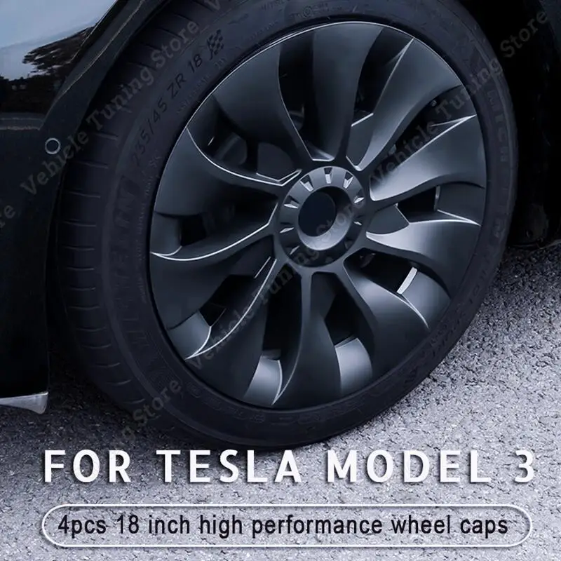 4pcs-for-Tesla-Model-3-18-inch-Hub-Cap-Performance-Replacement-Wheel ...