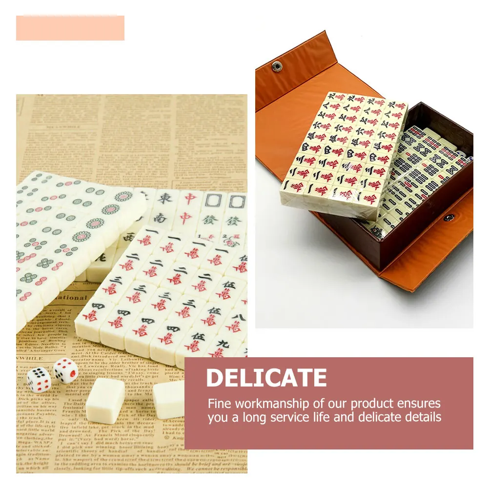 Mahjong-Game-Set-Chinese-Mah-Mini-Jongg-Traditional-Tiles-Majiang ...