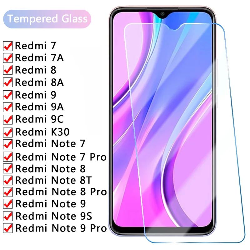 9H-Screen-Protector-Glass-For-Xiaom-Redmi-7-8-8A-9-9A-9C-K30-Screen ...