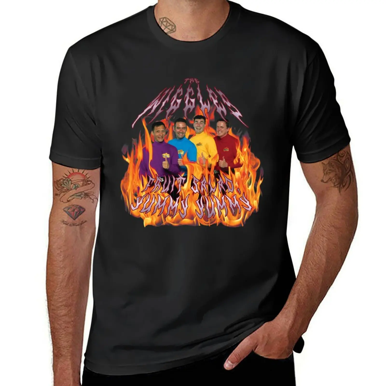 heavy-metal-wiggles-with-flames-Classic-T-Shirt-new-edition-customizeds ...