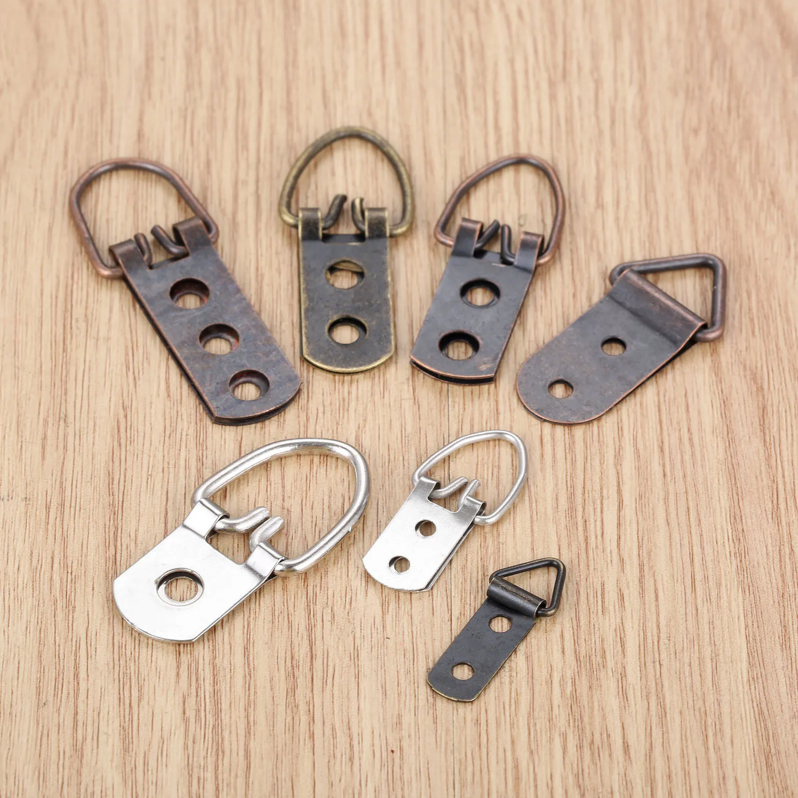 5-20sets-Triangle-D-Ring-Hangers-Photo-Frame-Hooks-Picture-Wall-Holder ...