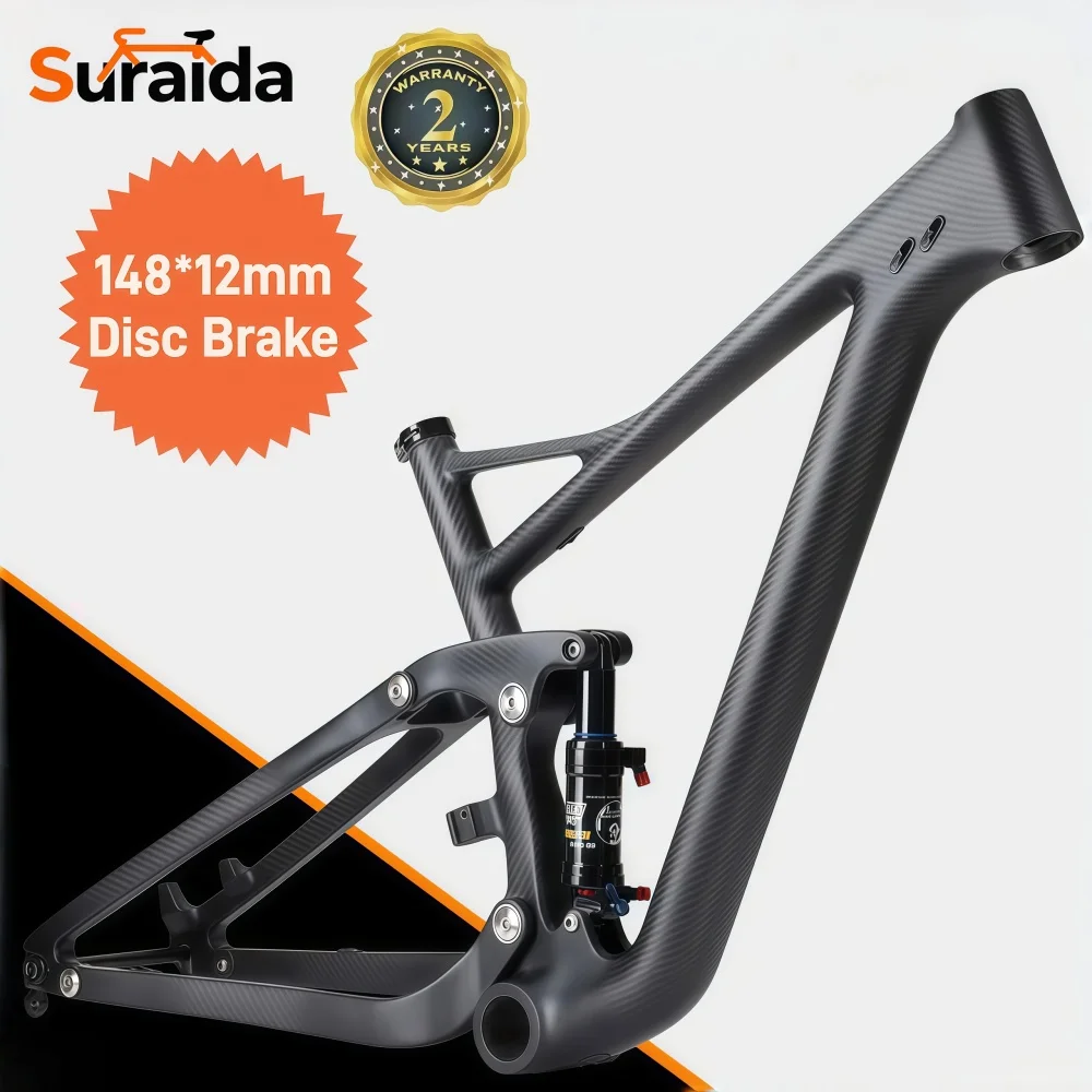 2026 Suraida 29er Enduro Full Suspension MTB Frame Internal Cable ...