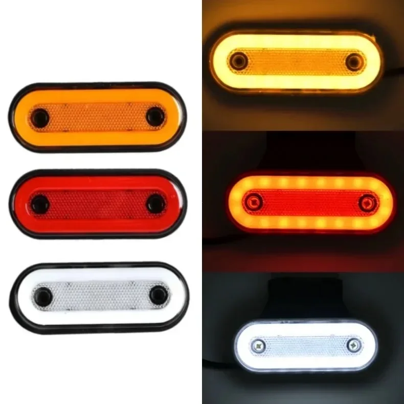 12V/24V Truck Side Marker Light LED Trailer Lights Reflector Van ...