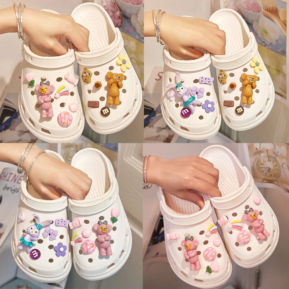 Traje para Crocs hebilla de zapato DIY lindo Oso de Disney 3D para Croc ...
