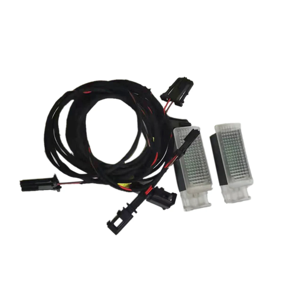 Car-Interior-LED-Footwell-Light-Foot-Lamp-with-Cable-Wire-Harness-for ...