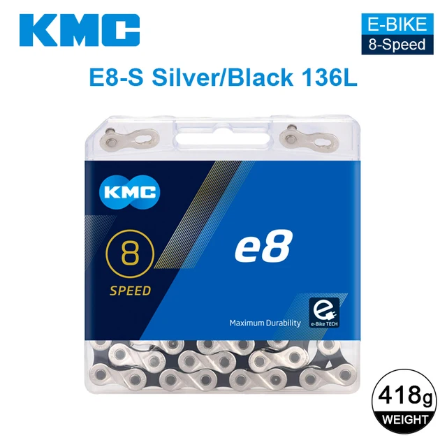 KMC E-BiKE E8 E9 E10 E11 E12 Chain 8 9 10 11 12 Speeds 136 Links Anti-rust Electric Sport ...
