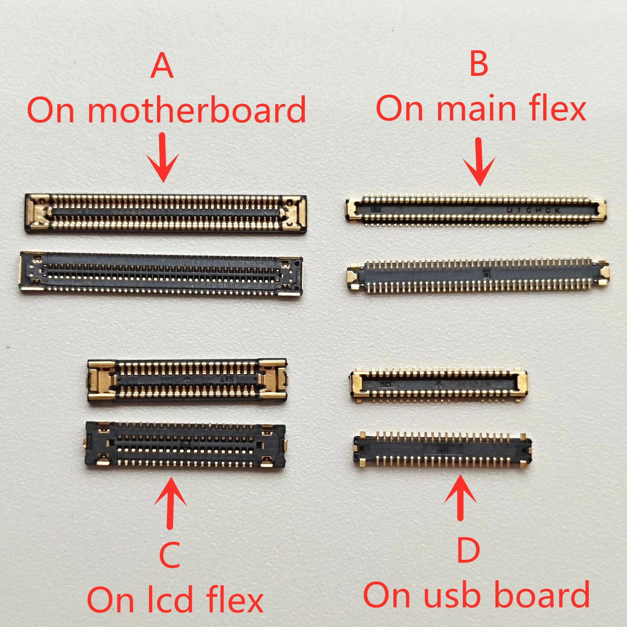 2-10 Uds pantalla LCD conector flexible FPC para Samsung Galaxy A52 A72 ...