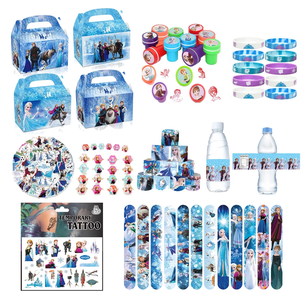 Frozen-Elsa-Anna-Princess-Party-Gift-Supplies-Stickers-Ring-Slap ...