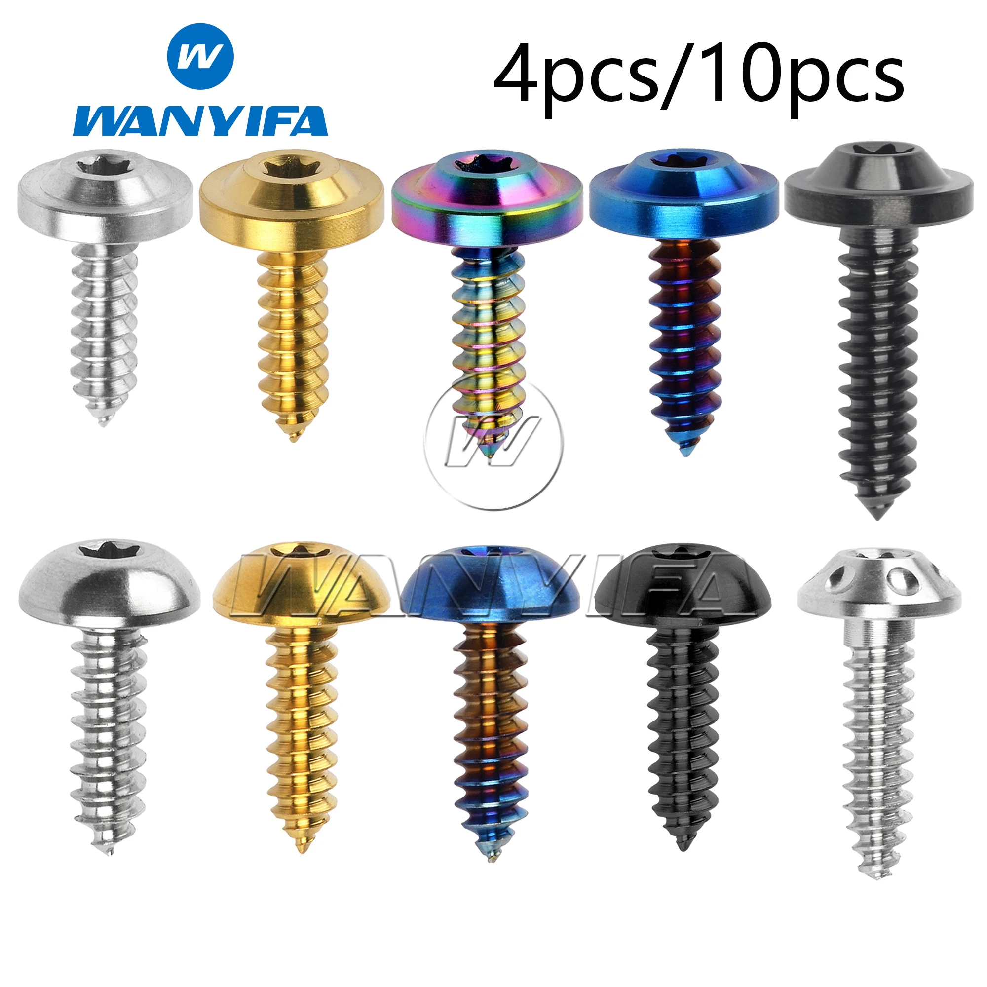 Wanyifa-Titanium-Screw-M4x15-20mm-M5x15-17-20-M6X15mm-Self-Tapping ...