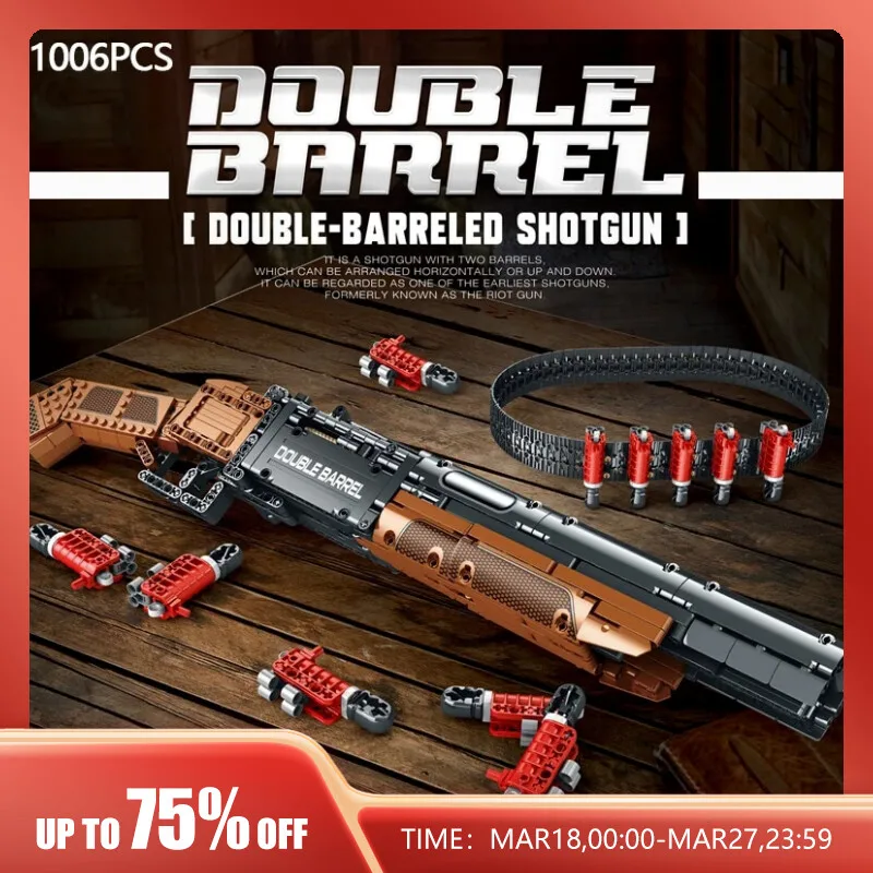 10036PCS-Shotgun-Building-Blocks-Military-Weapons-Series-WW2-Shotgun ...