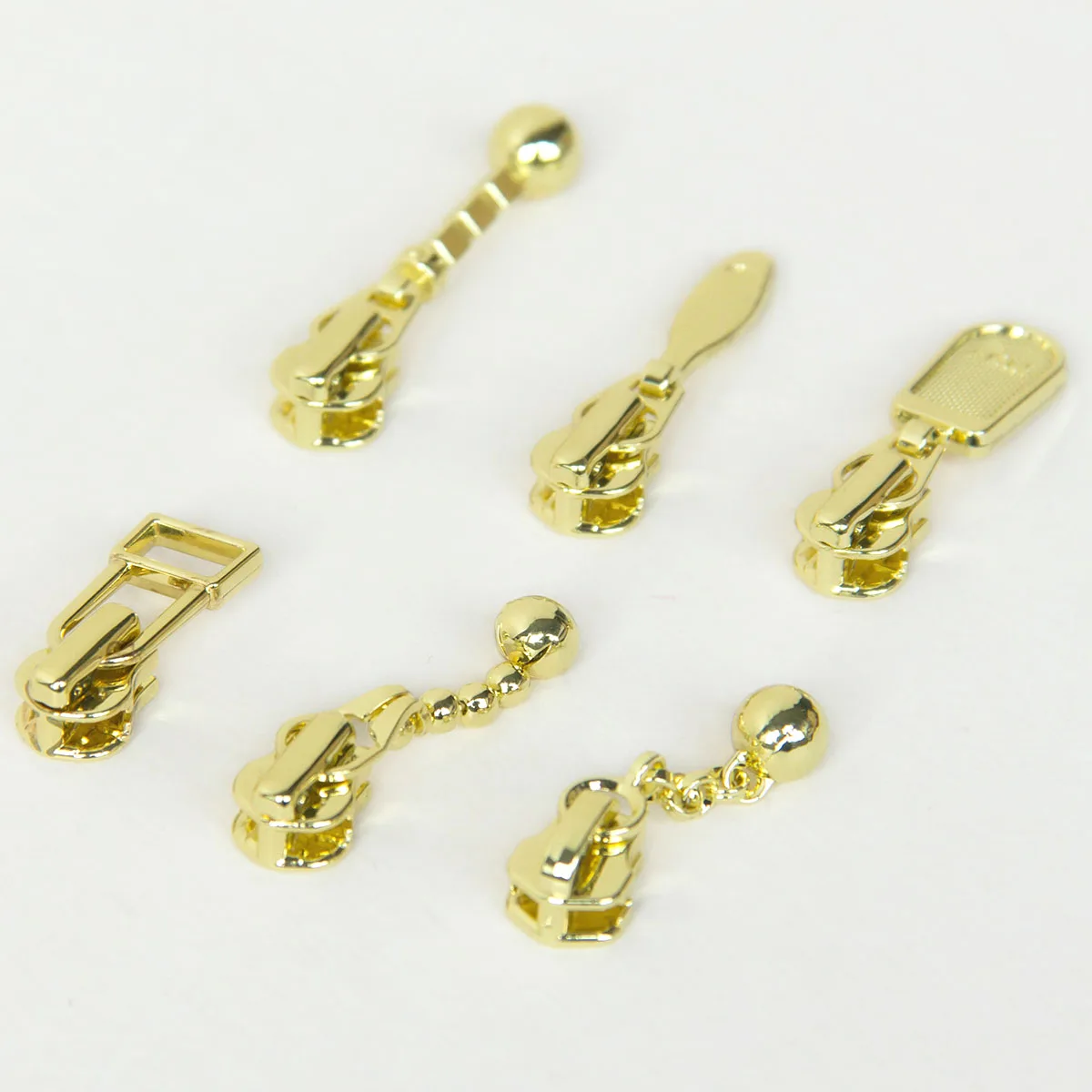 5pcs-YKK-3-Shiny-Gold-Metal-Zipper-Slider-For-Metal-Zipper-Bag-Jacket ...