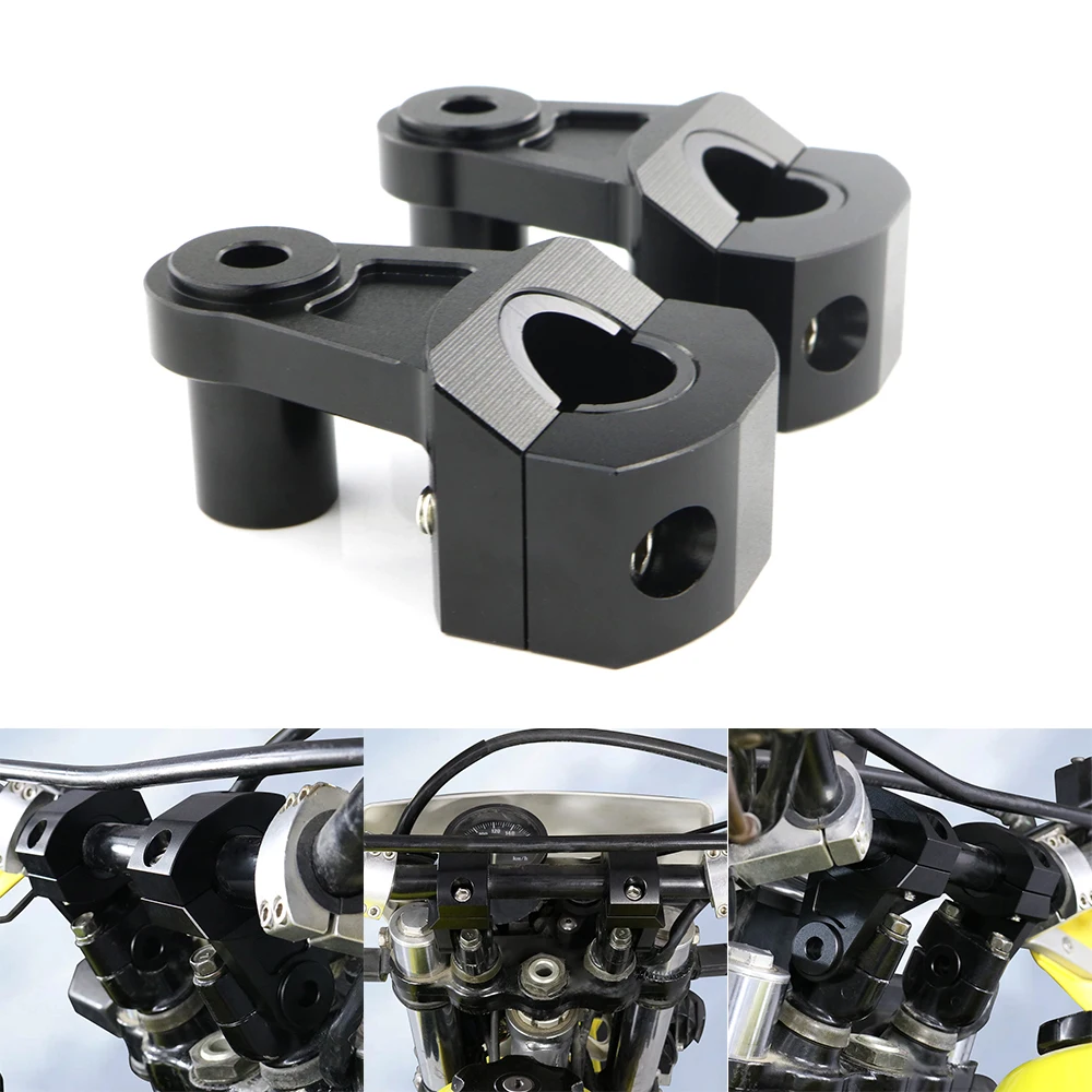 22mm-7-8-Motorcycle-Mount-Clamp-Handlebar-Risers-For-Kawasaki-ER-5-ER6N ...