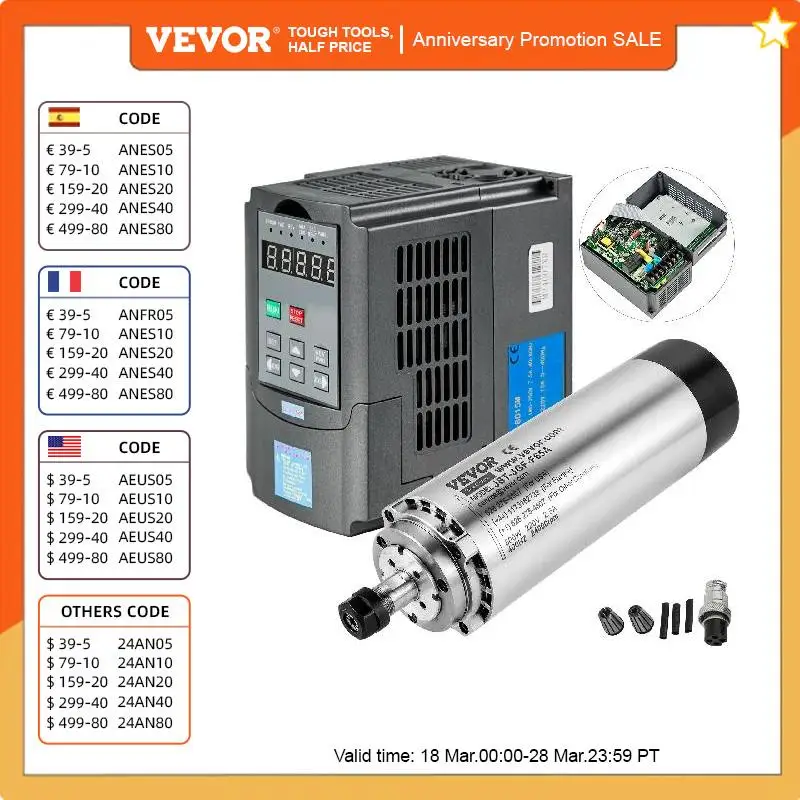 VEVOR-Spindle-Motor-CNC-Air-Cooled-Spindle-Motor-0-8KW-1-5KW-2-2KW-Air ...