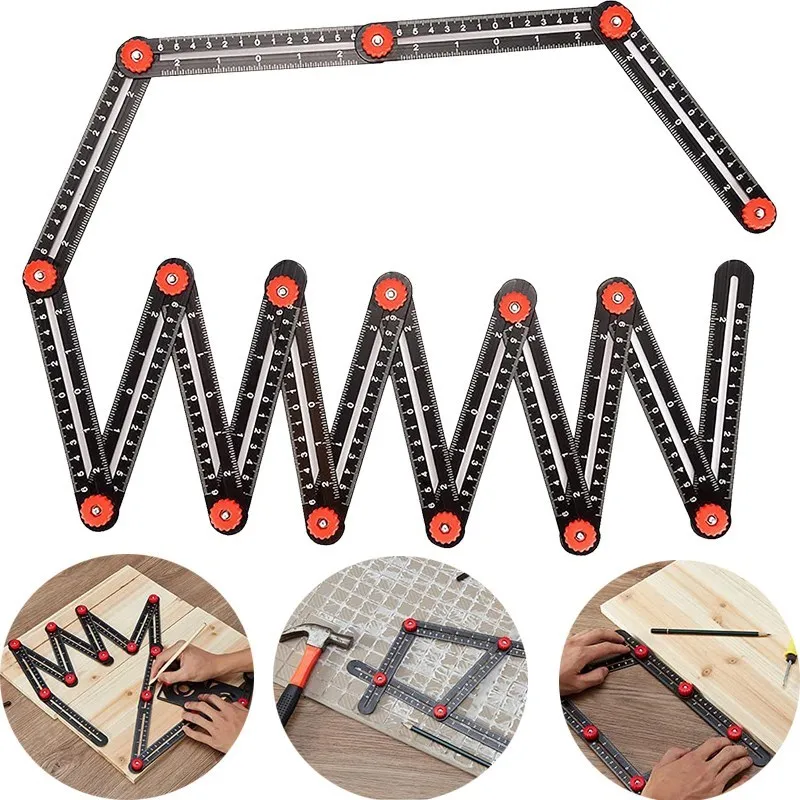 12-9-6-Aluminum-Alloy-Multi-Angle-Ruler-Finder-Measure-Ruler-Locator ...