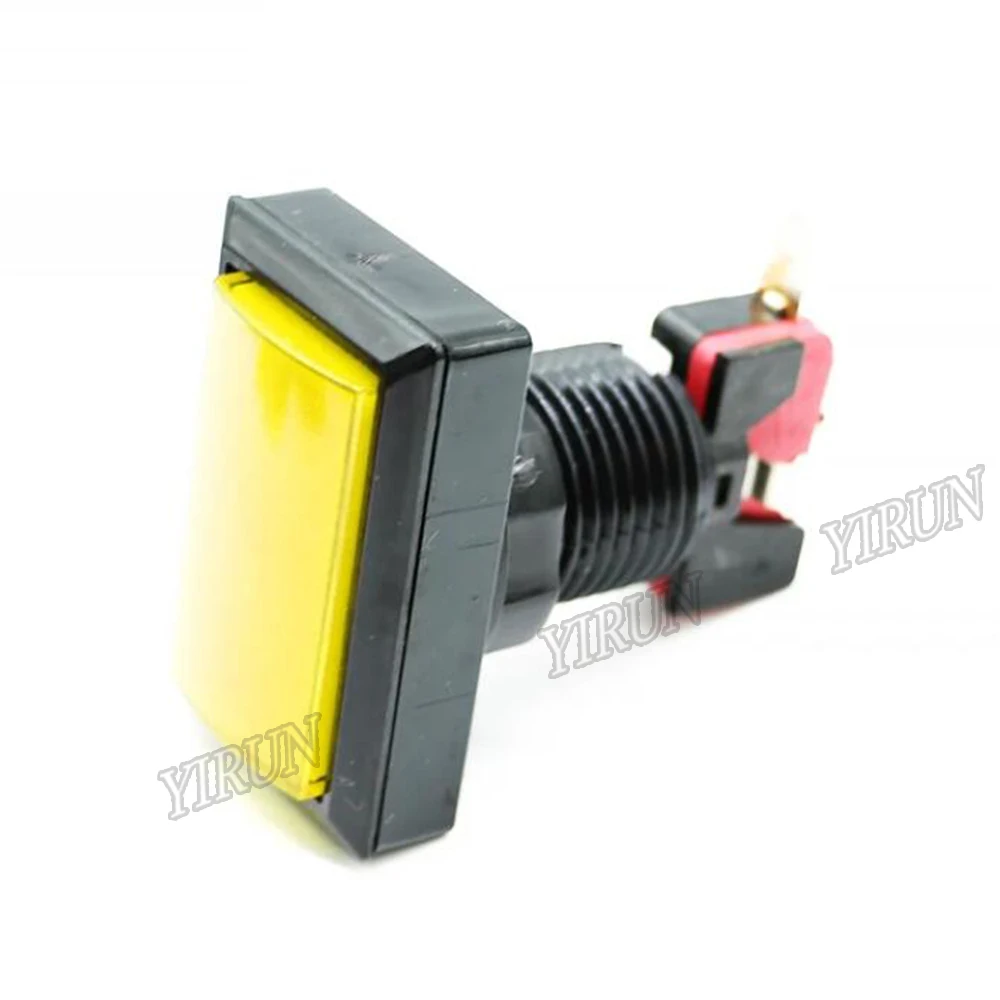 50-33mm-5V-12V-LED-Illuminated-Rectangle-Push-Button-For-Light-Arcade ...