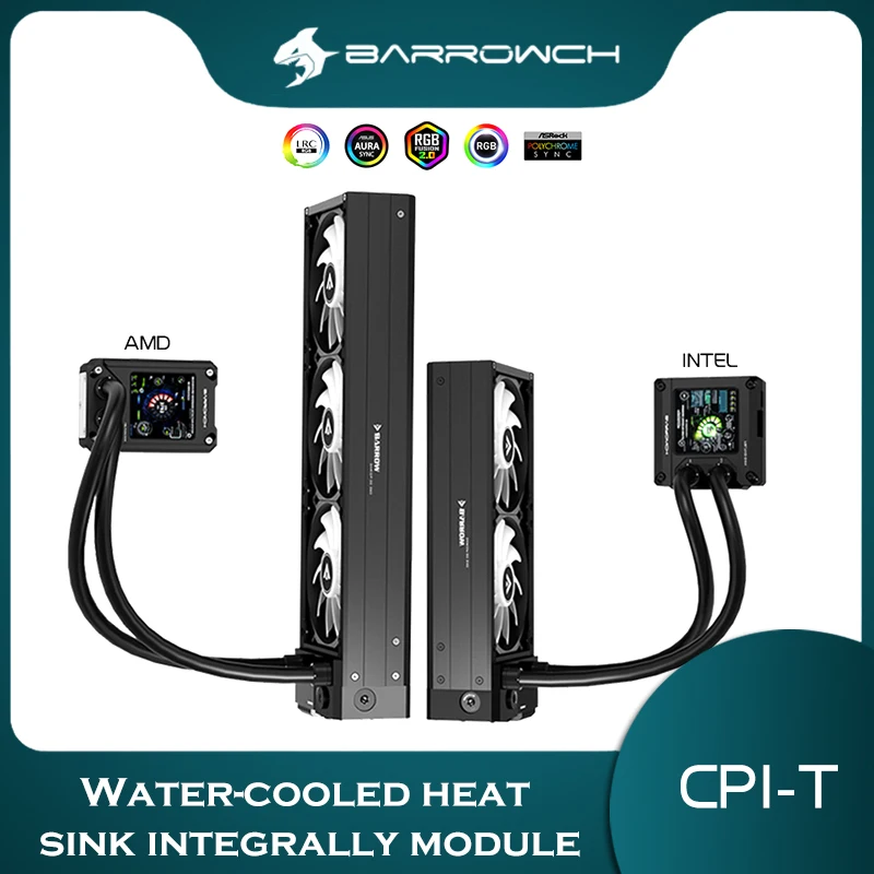 Barrow Cpu Aio Cooling Kit For Amd/intel , 240/360 Radiator+17w Pwm ...