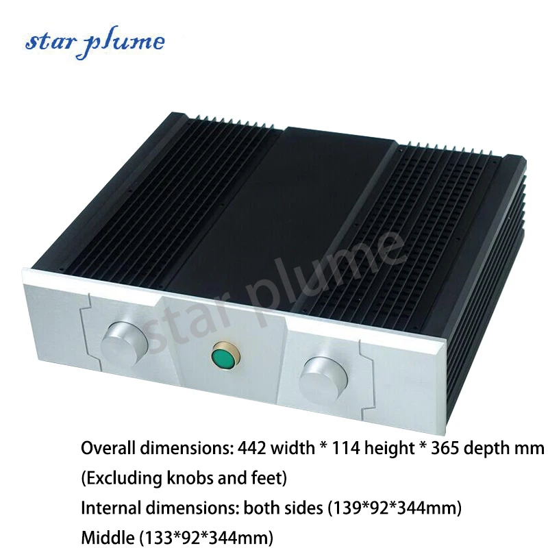 442-114-365mm-BZ4412A-All-aluminum-Power-Amplifier-Case-Preamplifier ...