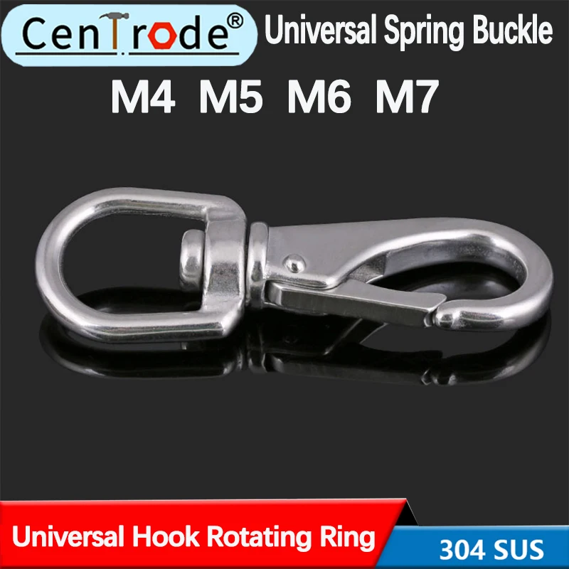 304-stainless-steel-universal-hook-rotating-ring-chain-buckle-universal ...