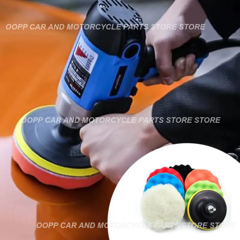 Self adhesive Buffing Waxing Car Polishing Sponge Pads Portable Car ...