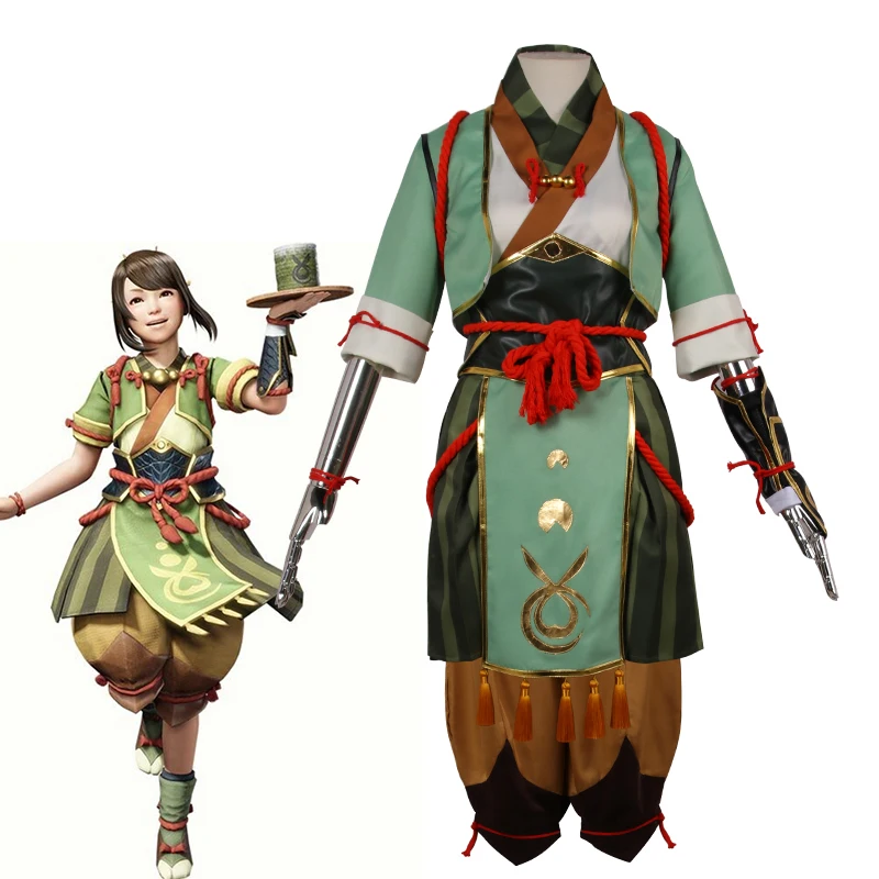 Kostum Cosplay Game Monster Hunter Rise Yomogi Seragam Permainan ...