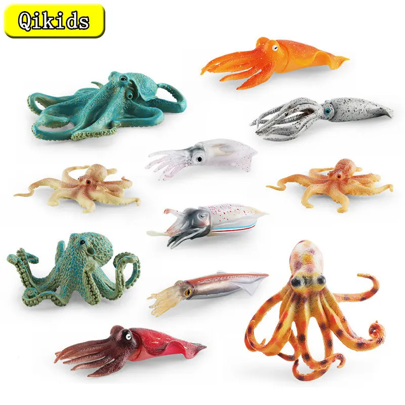 Simulation-Marine-Life-Squid-Cuttlefish-Octopus-Model-Action-Figures ...