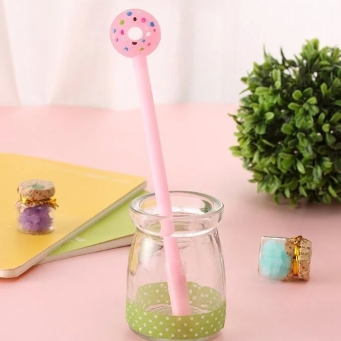 STYLO,Rose-Black--stylo à donuts mignon Kawaii, 1 pièce, papeterie ...