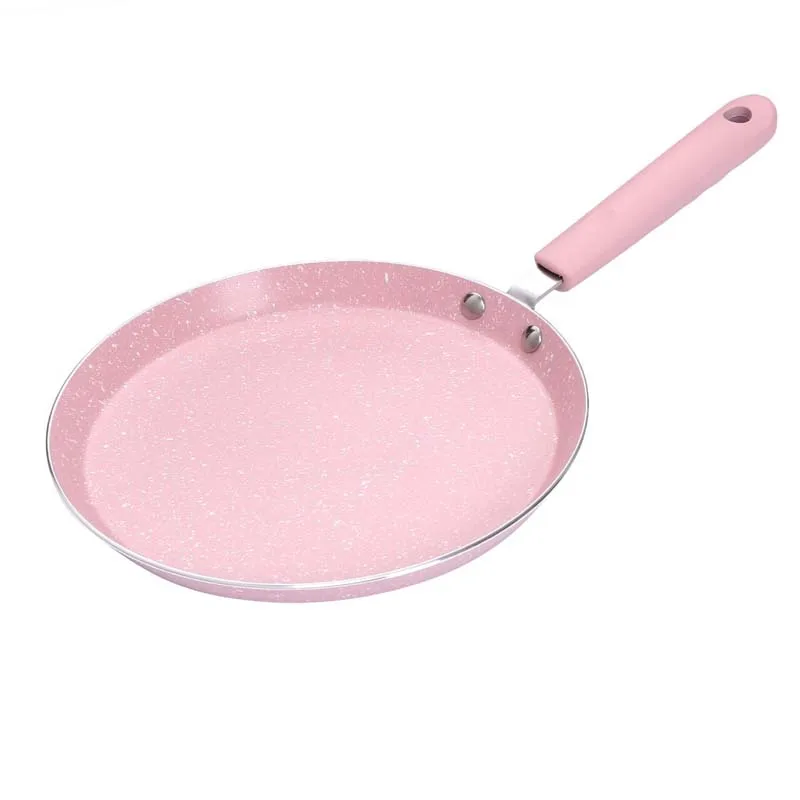 Non Stick Kitchen Cooking Frying Pan Pink Aluminum Alloy Omelet Pans ...