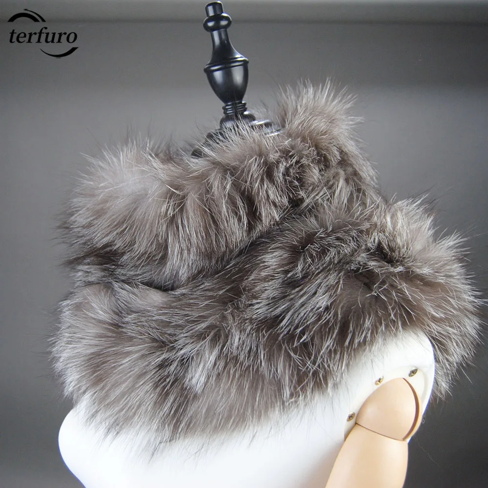 Winter-Lady-Luxury-Fashion-Woman-Natural-Fox-Fur-Scarves-Neck-Tube ...