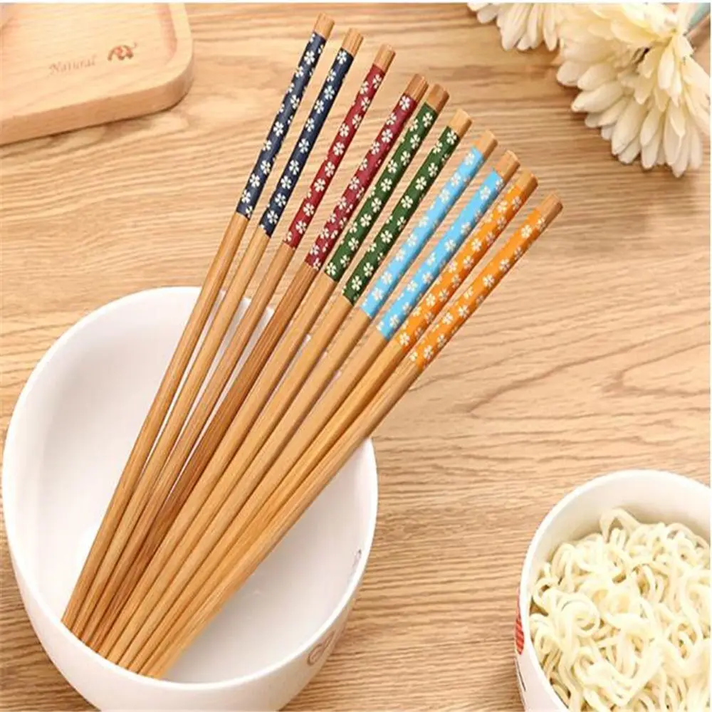 5-pairs-lot-Practical-One-Pair-Stylish-Wooden-Chopsticks-Engraved ...