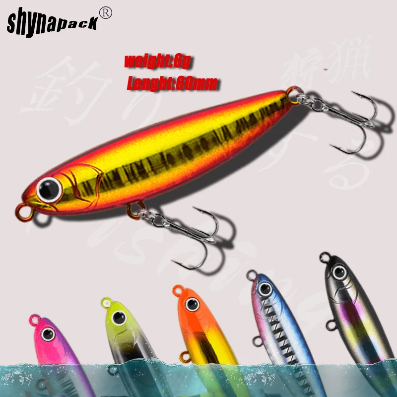 Floating-New-Fishing-Lures-6g-60mm-Pencil-Top-water-Surface-Saltwater ...