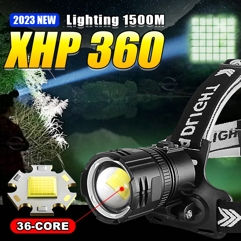 Super-1500m-Powerful-Headlamp-High-Power-LED-Headlight-Zoom-Long-Shot ...