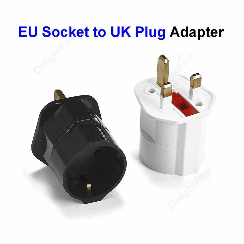 1pcs-EU-to-UK-Plug-Adapter-250V-13A-Korea-Euro-2Pin-to-Britain-3Pin ...