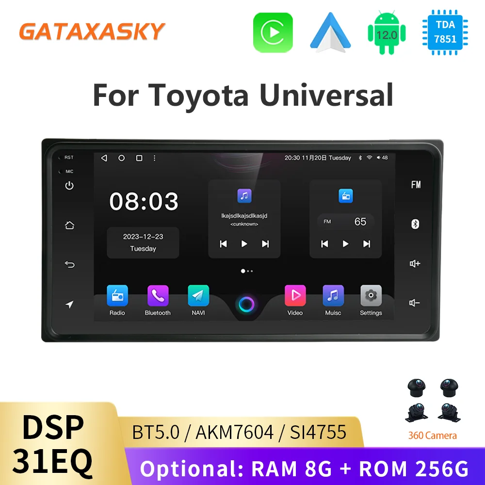 GATAXASKY-Universal-Car-Multimedia-Radio-Player-CarPlay-Stereo-Android ...