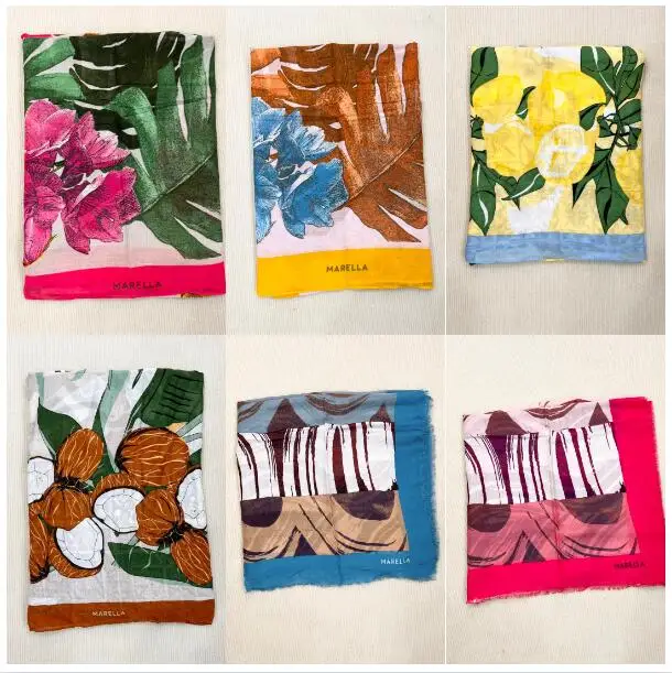 Bufanda-larga-con-estampado-de-Marella-chal-fino-con-estampado-Retro ...