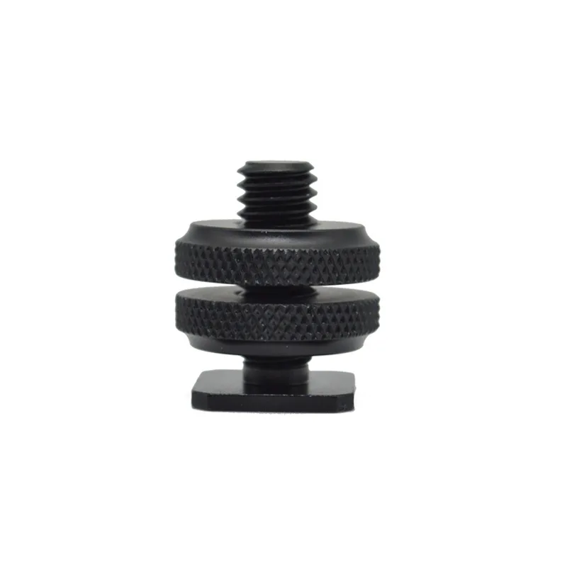 Professional-3-8-Dual-Nuts-Tripod-Mount-Screw-Black-to-Flash-Hot-Shoe ...