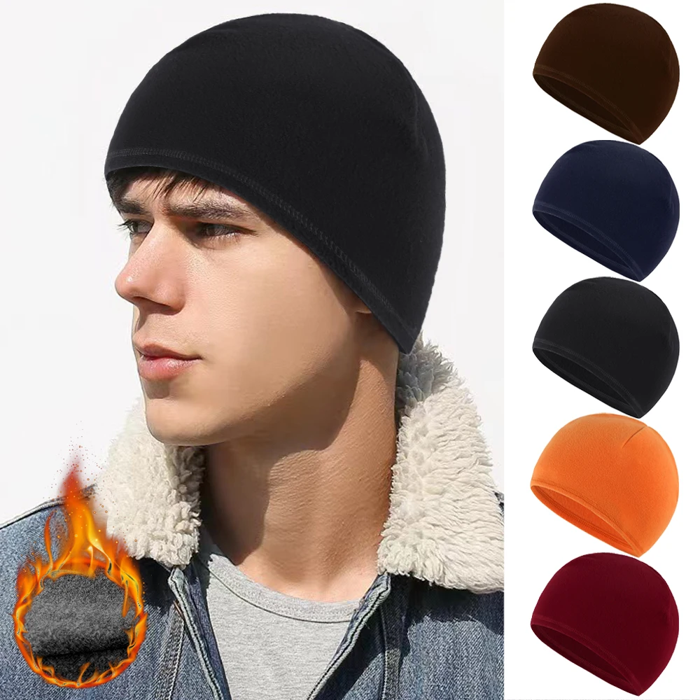 New-Windproof-Polar-Fleece-Beanie-Hat-Warm-Winter-Men-Cap-unisex ...