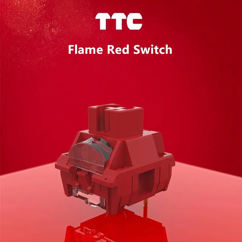TTC-Flame-Red-Switch-Hot-Swap-Mechanical-Keyboard-Axis-45gf-3Pin-Linear ...